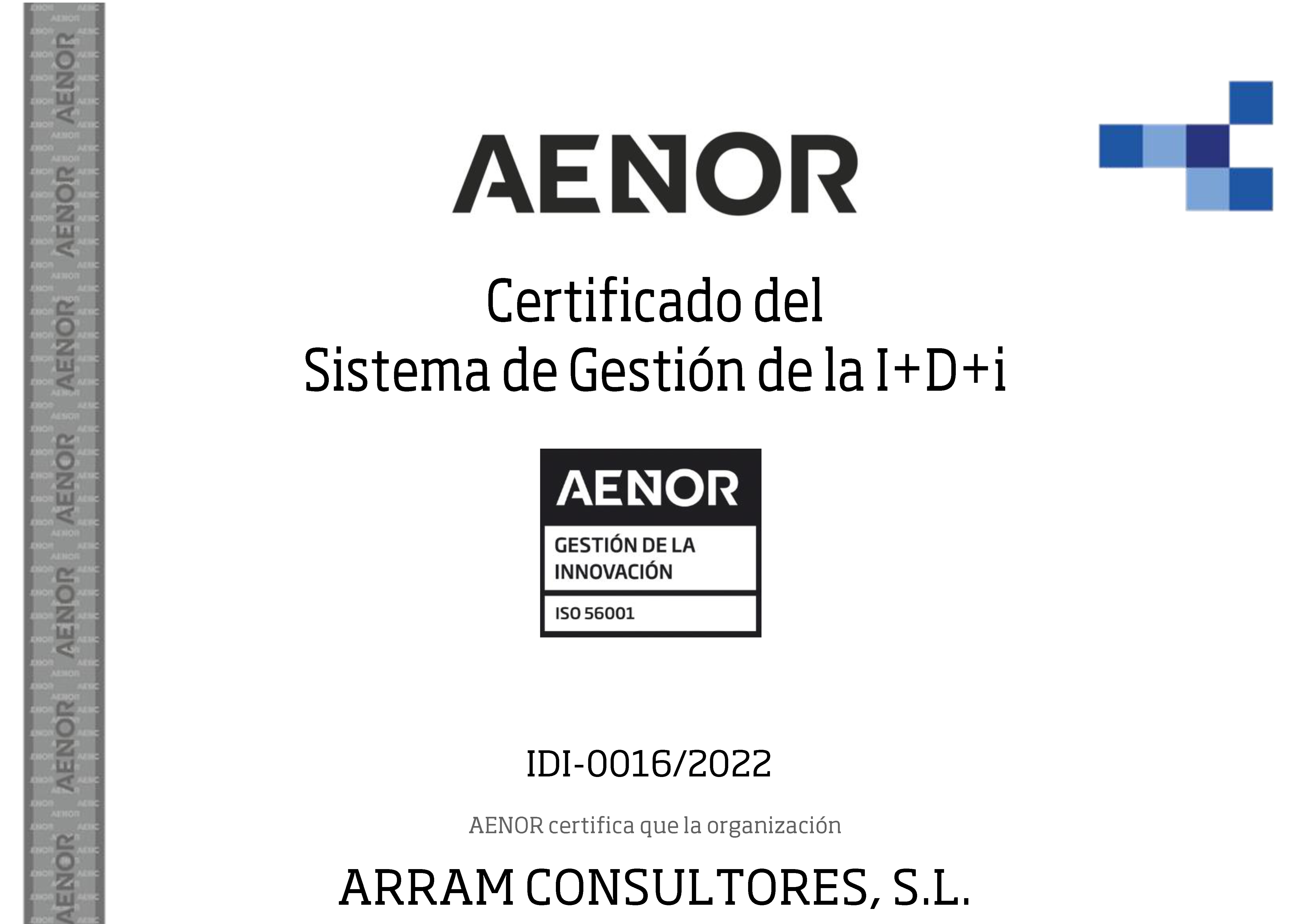 CONSOLIDACIÓN ESTRATÉGICA: ARRAM Consultores Obtiene la Certificación ...